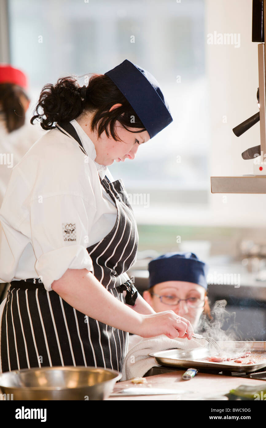 Catering students at Kendal College, Cumbria, UK Stock Photo - Alamy