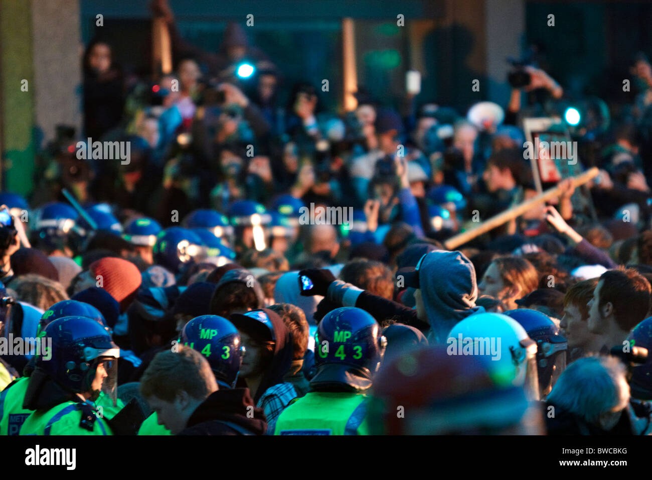 Protesters clash with riot police during student protests against ...