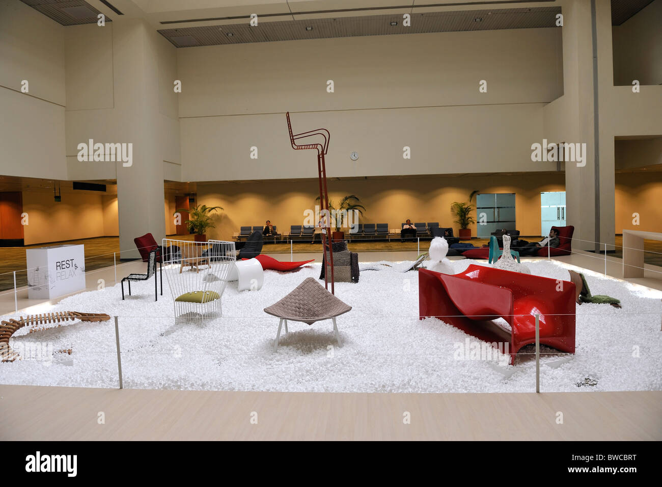 The tranquil zone at Changi Airport, Singapore Stock Photo - Alamy