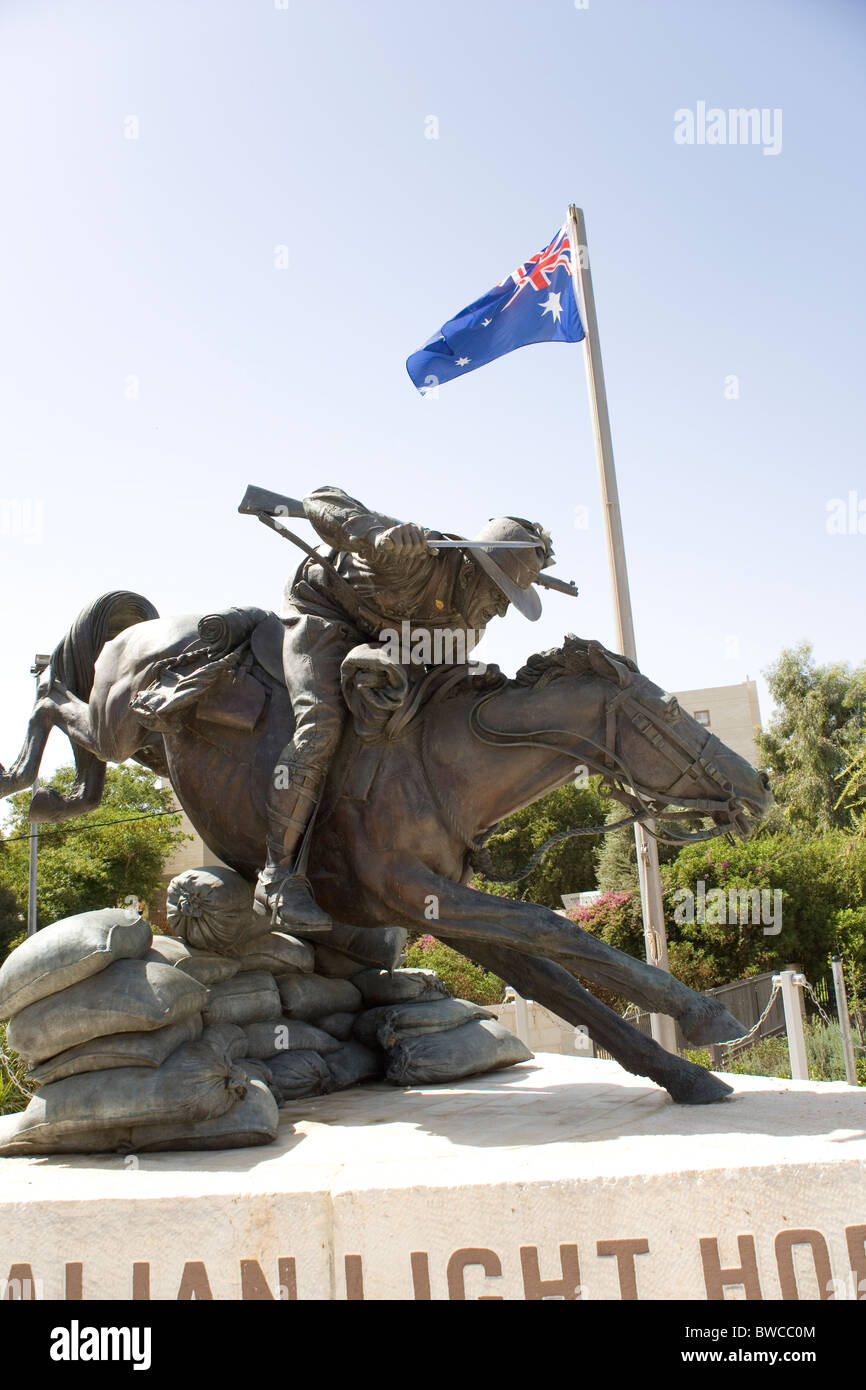 Statue to the Australian Horse in the Park of the Australian Soldier in ...
