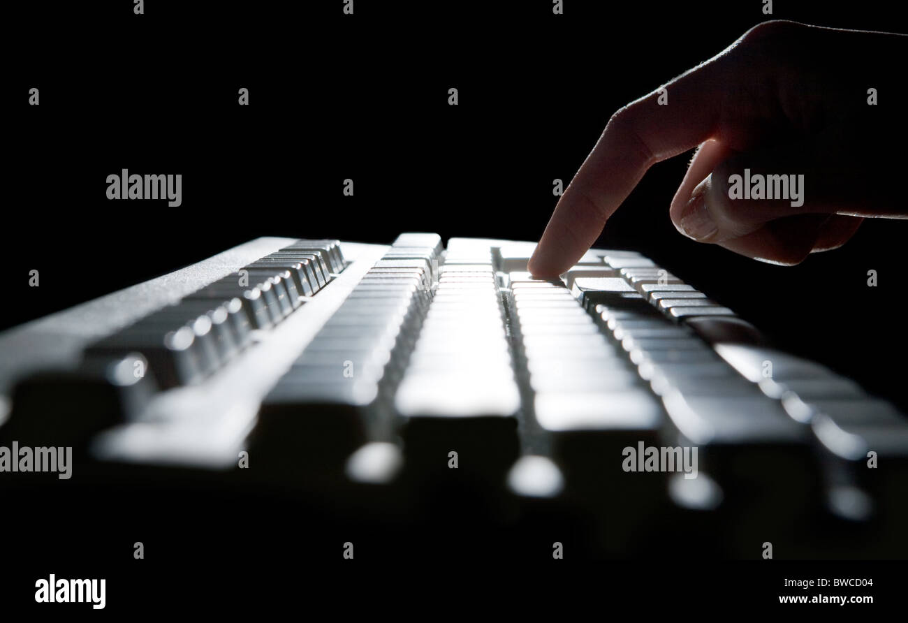 Finger qwerty hi-res stock photography and images - Alamy