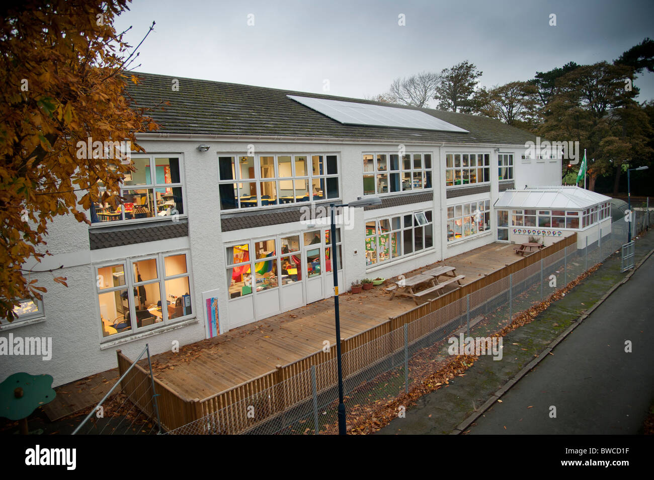 Plascrug Primary school, Aberystwyth Wales UK Stock Photo - Alamy