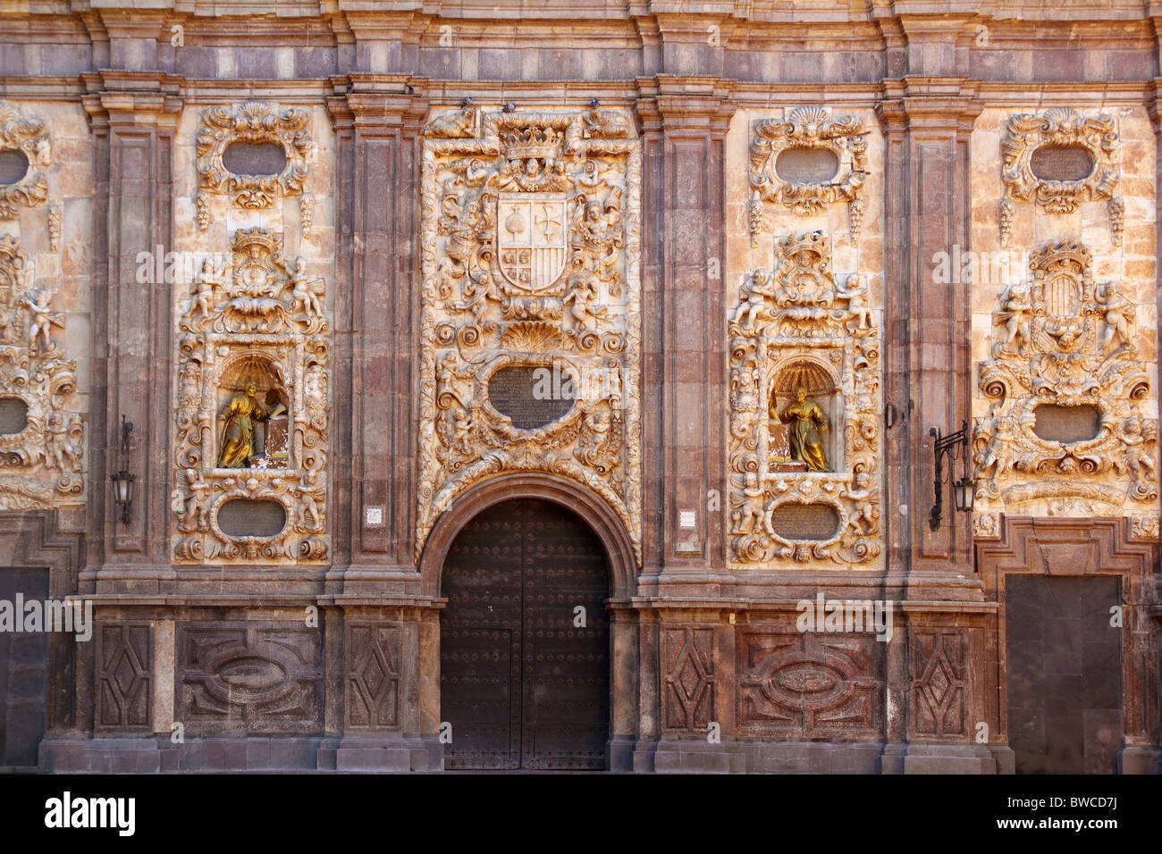 santa isabel church Zaragoza Spain outdoor catholic facade Stock Photo ...