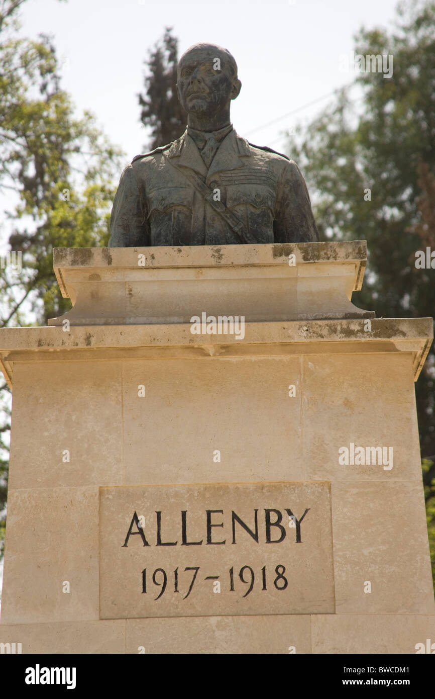 Statue of Field Marshall Allenby in Allenby Park Beersheva (Beersheba ...