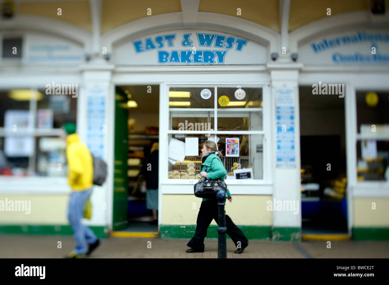 Traditional bakery in Butcher's Row in Barnstaple, Devon, uk Stock ...