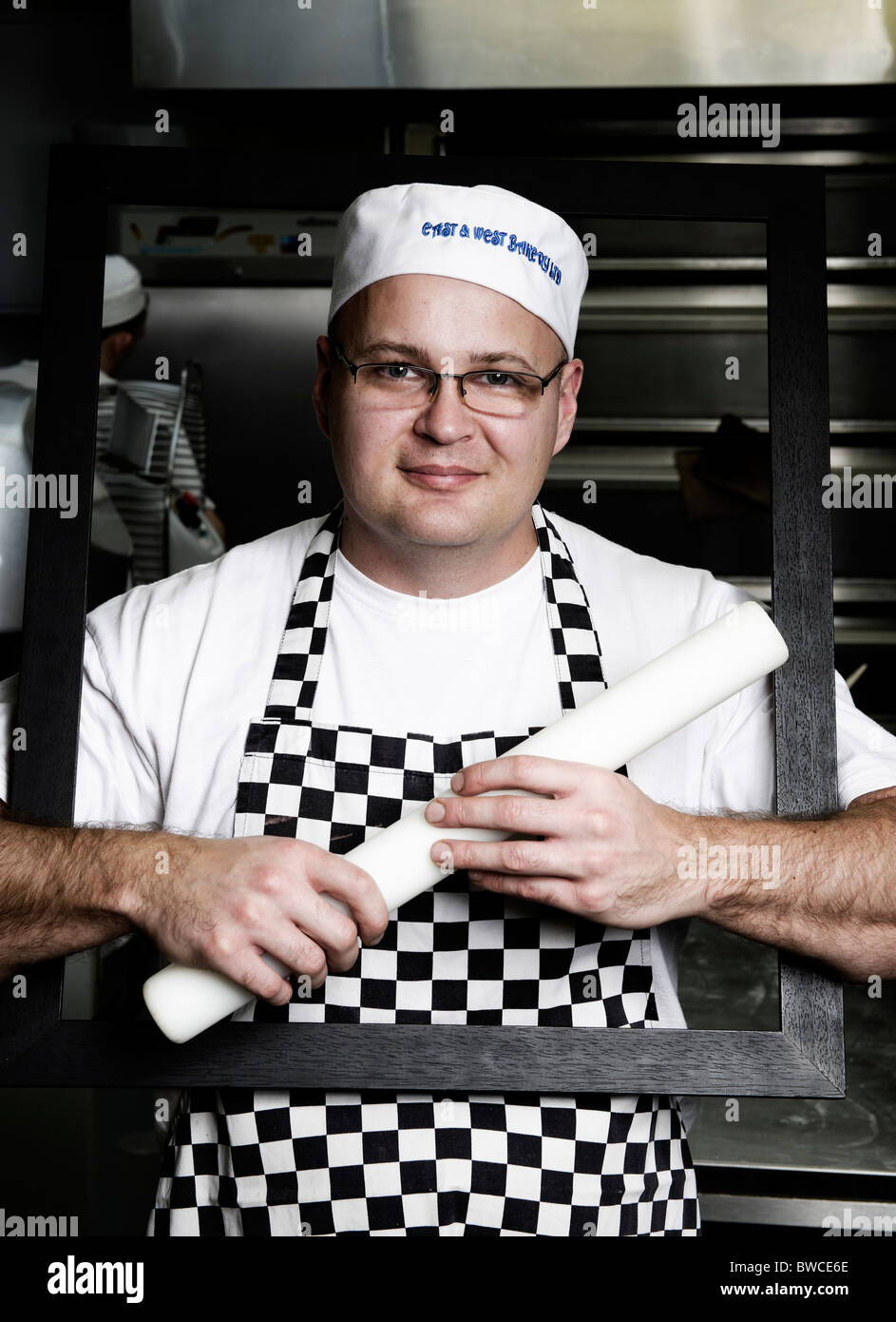 Traditional bakery baker at work, Devon, uk Stock Photo - Alamy