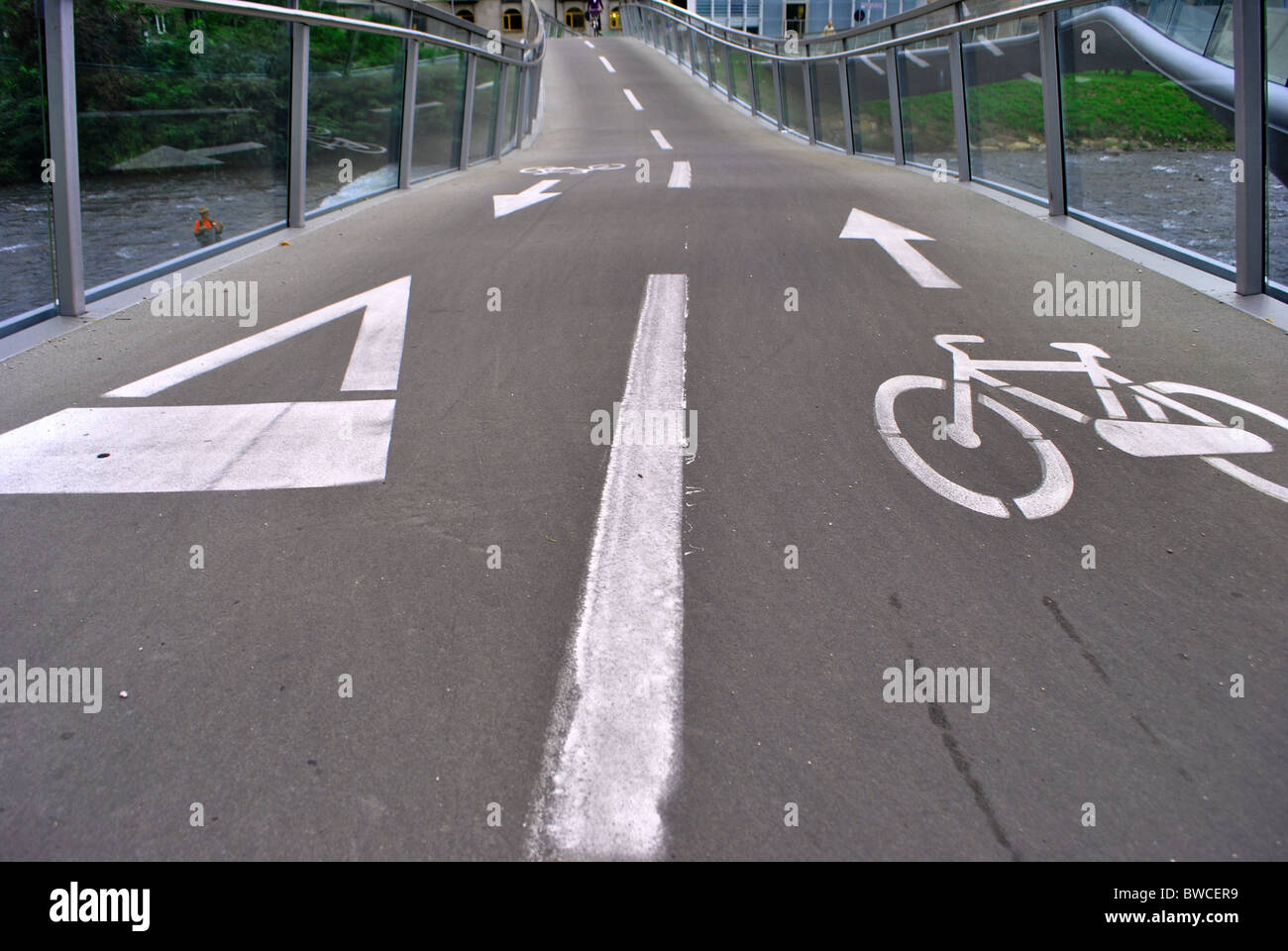 road for bicycles surrounded by nature Stock Photo - Alamy