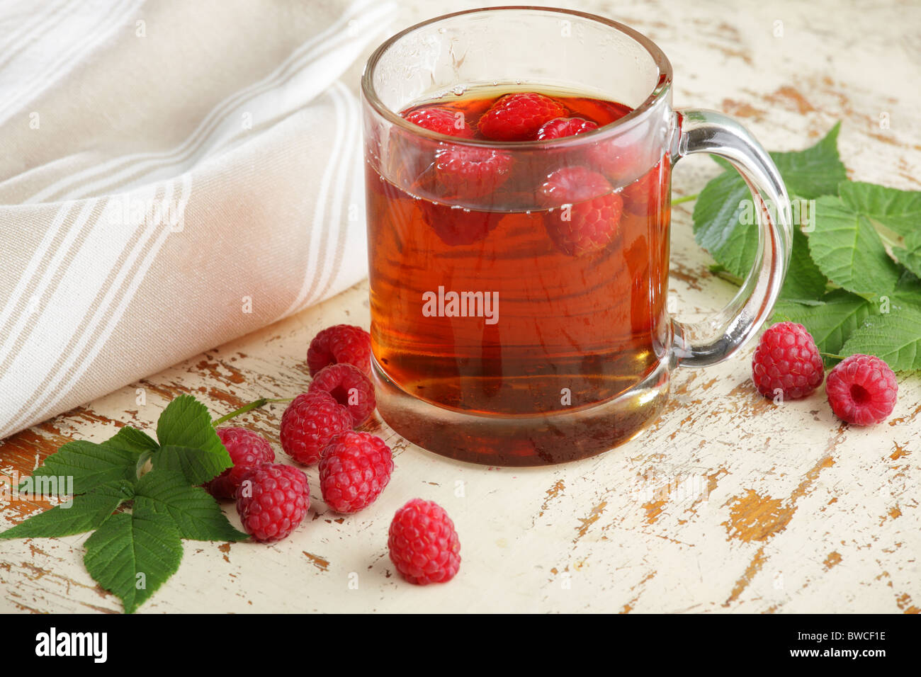 Raspberry tea in glass hi-res stock photography and images - Alamy