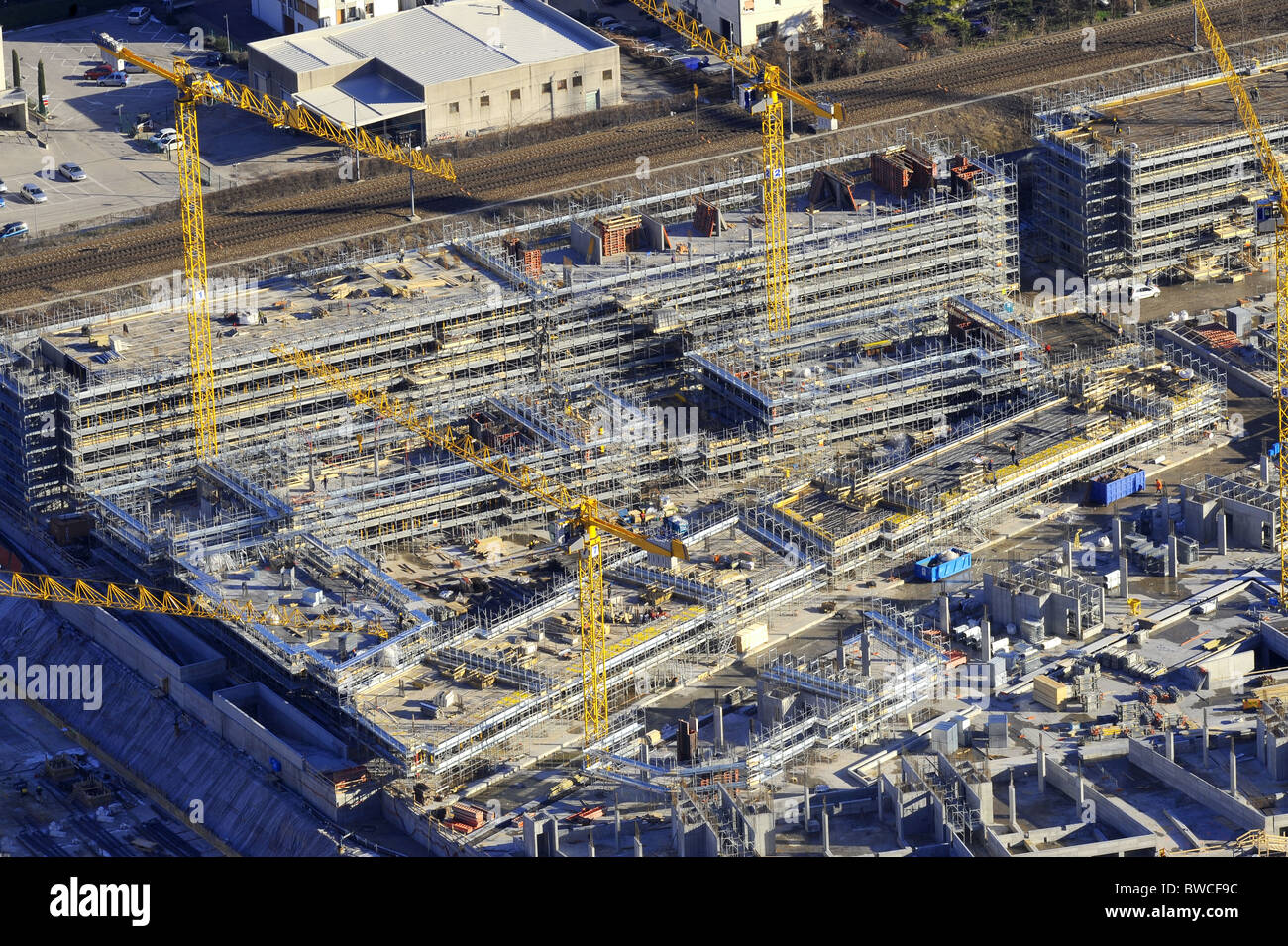 construction site with safety support Stock Photo - Alamy