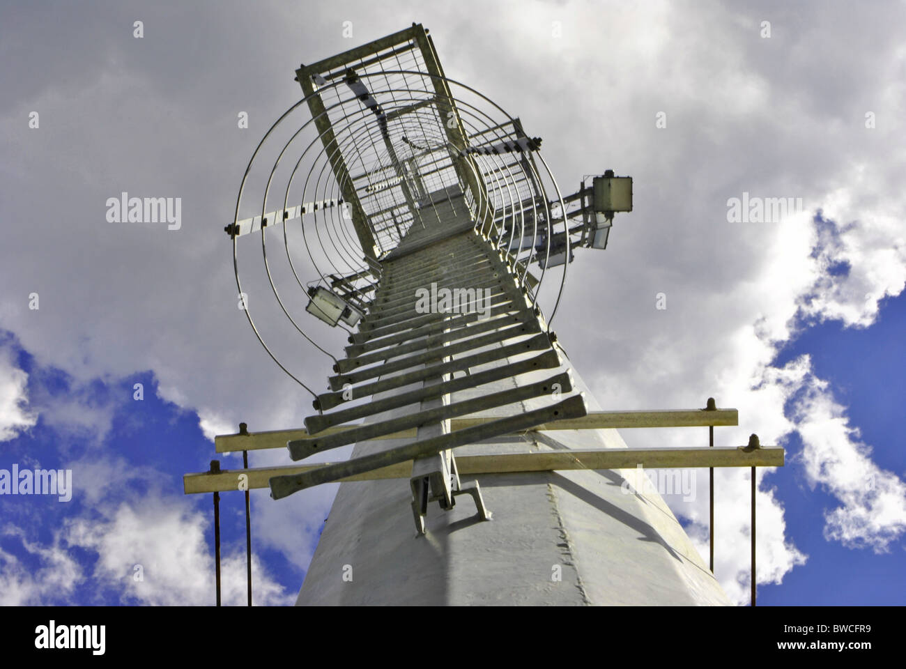 staircase metal pylon high voltage Stock Photo - Alamy