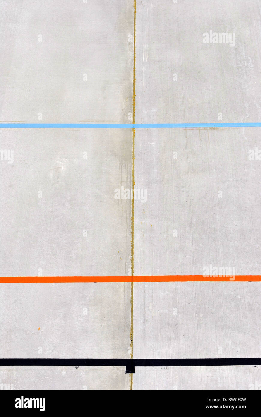 concrete slab with colored stripes textures Stock Photo - Alamy