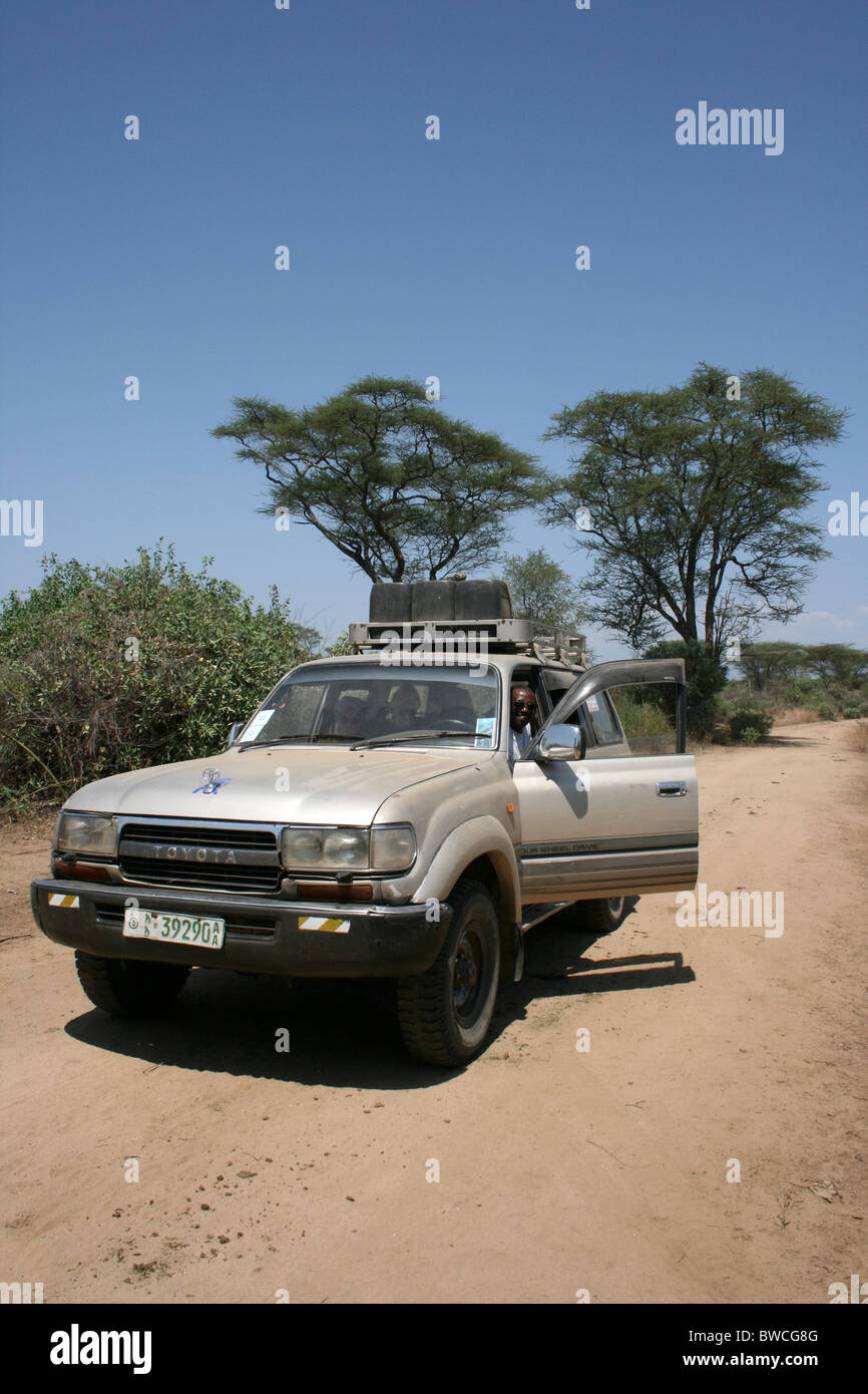 Toyota Landcruiser On A Sandy Track In The Omo Valley, Ethiopia Stock ...