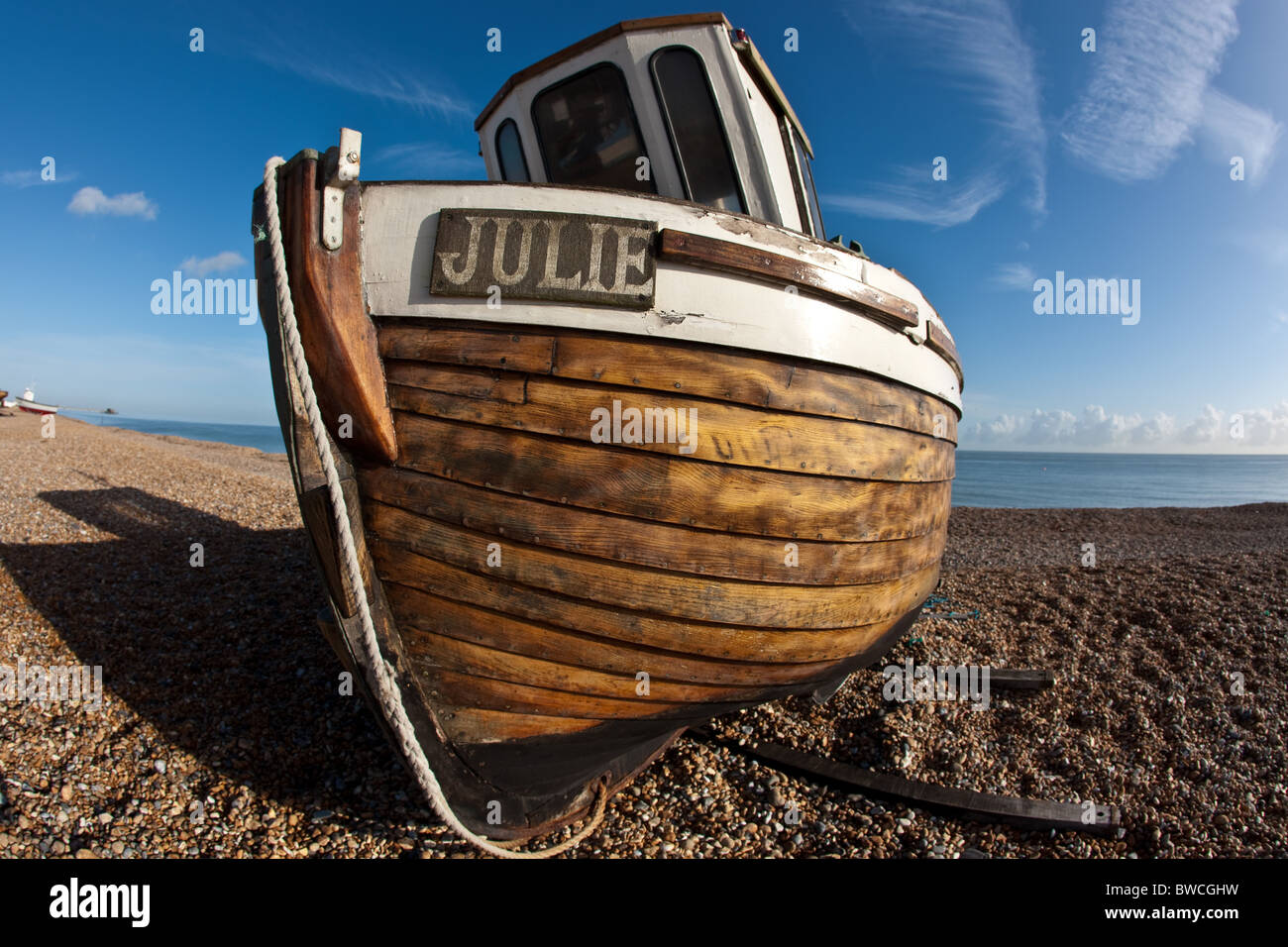 Walmer fishing boat Stock Photo - Alamy