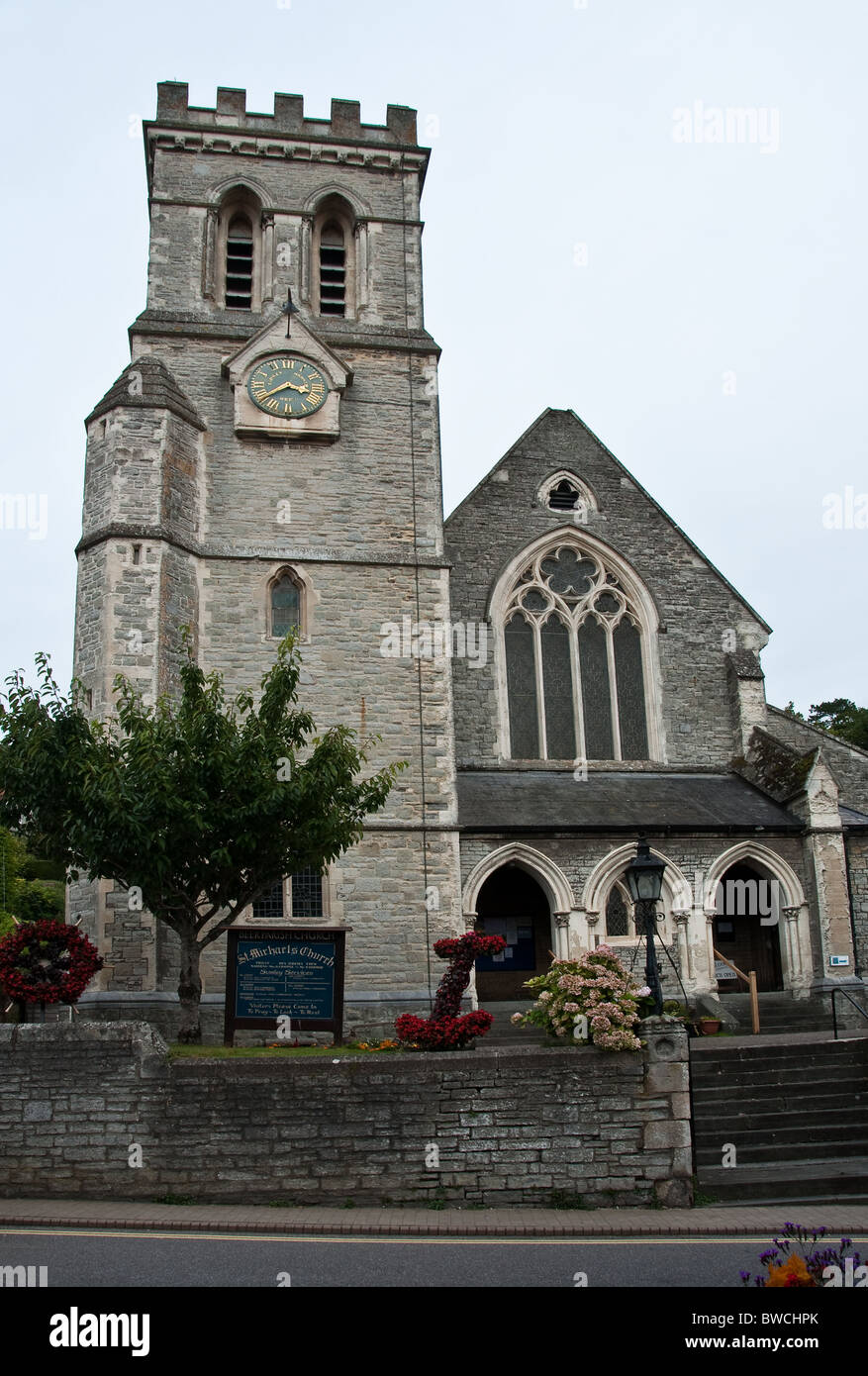 St Michaels Church Beer Cornwall Stock Photo - Alamy