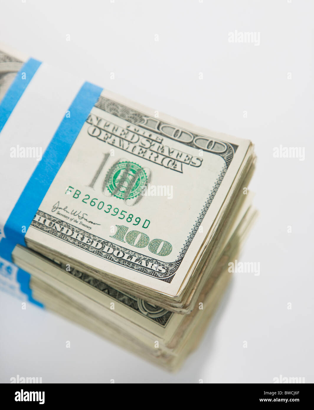 Hundred dollar bill stack hi-res stock photography and images - Alamy