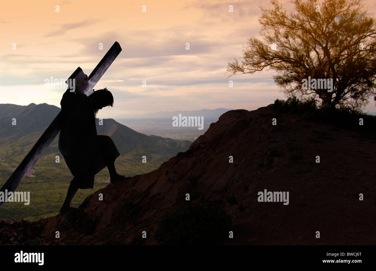 Silhouette Of Jesus High Resolution Stock Photography and Images - Alamy