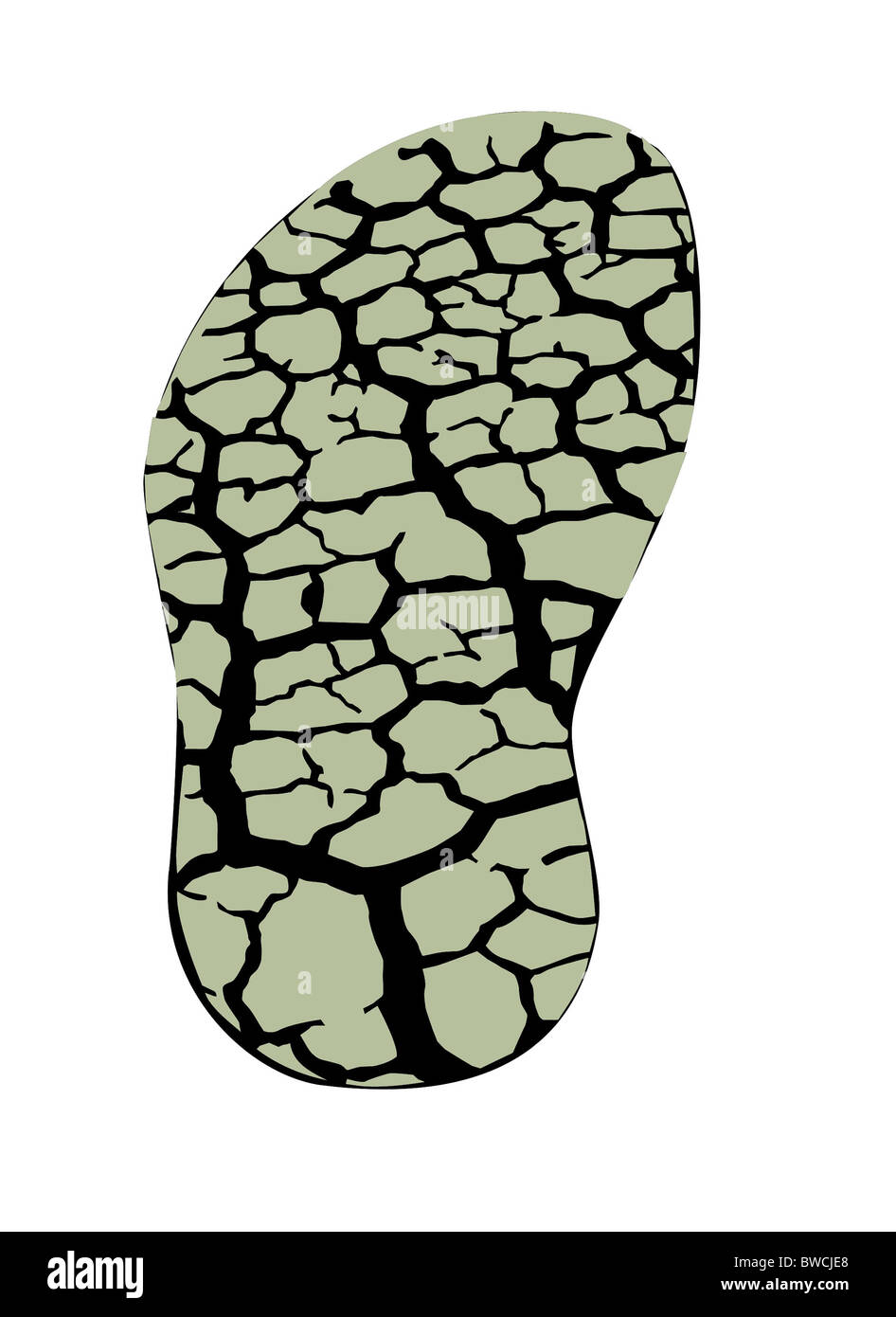 vector drawing of the human trace Stock Photo - Alamy