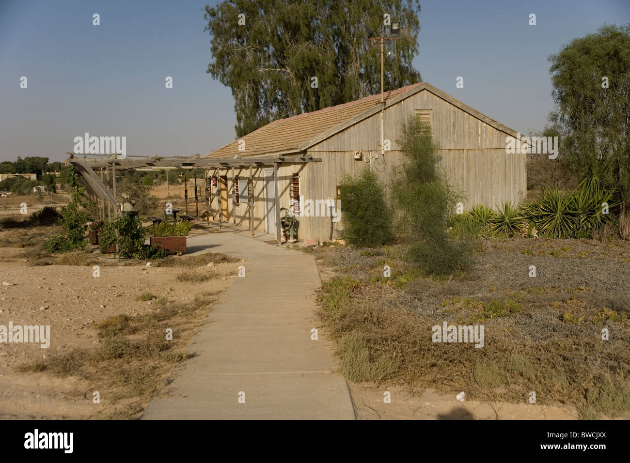 The Kibbutz Revivim founded in 1943 south of Beersheba in the Negev ...