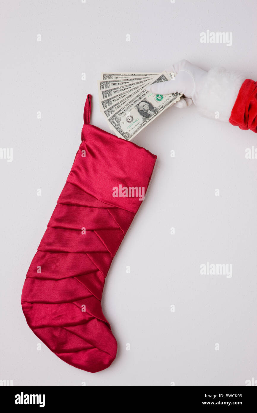 Santa stocking hi-res stock photography and images - Alamy