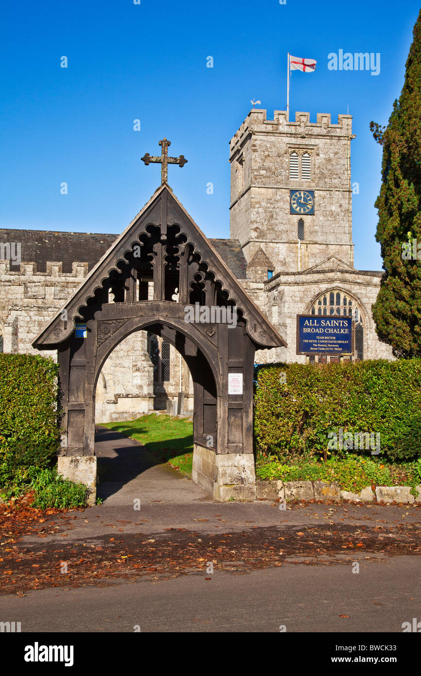 Typical English country village church, the 13th century All Saints ...