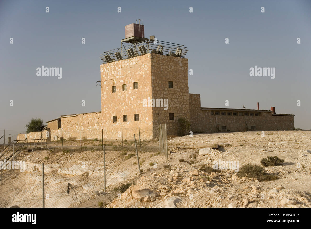 The Kibbutz Revivim founded in1943 south of Beersheba in the Negev ...