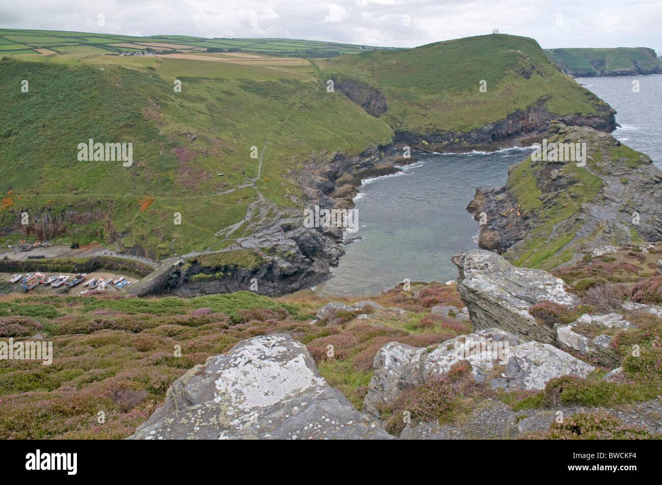 The Cornish coast at Boscastle Stock Photo - Alamy