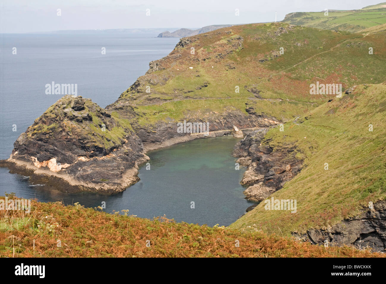 The Cornish coast at Boscastle Stock Photo - Alamy