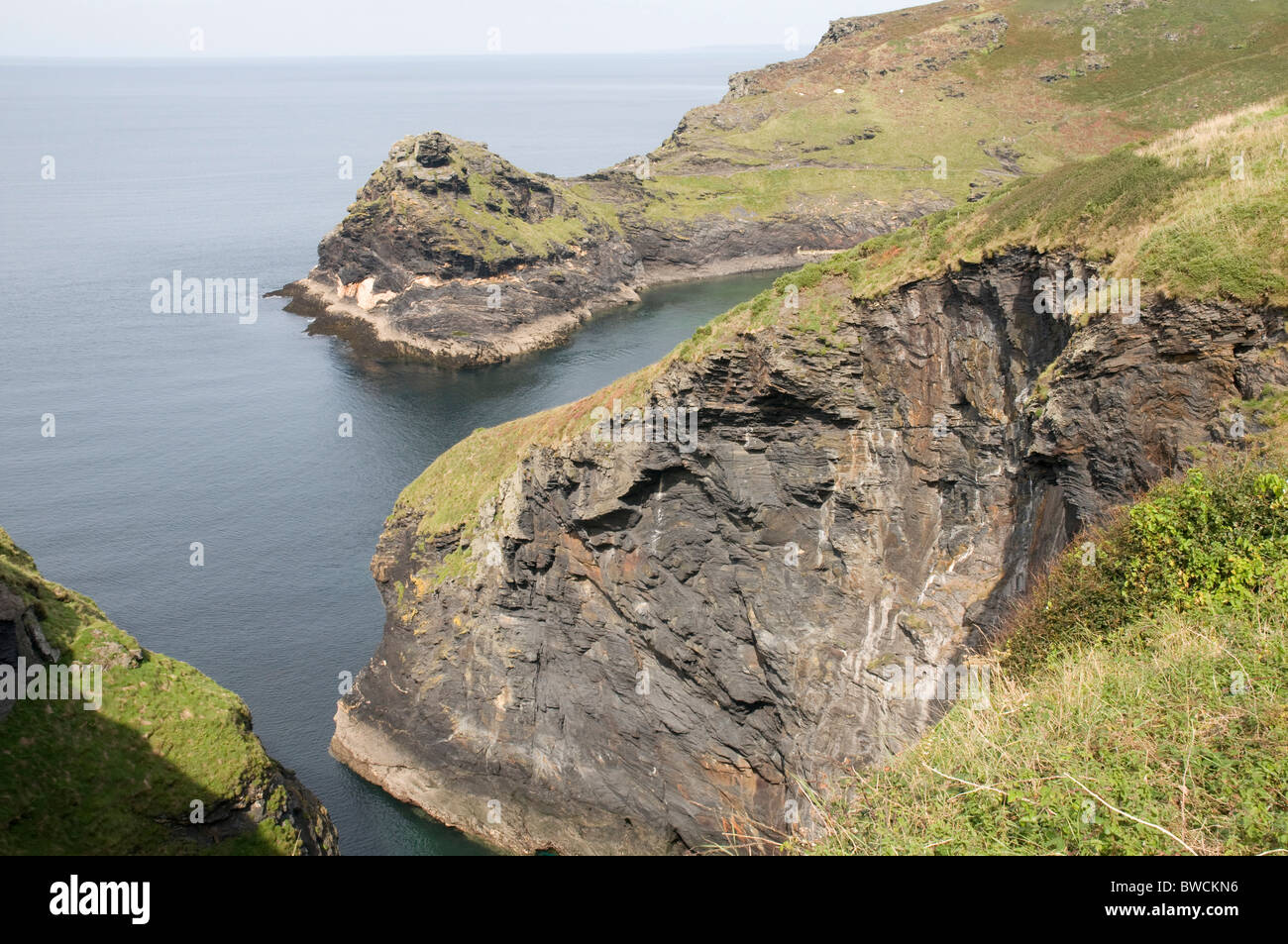 The Cornish coast at Boscastle Stock Photo - Alamy