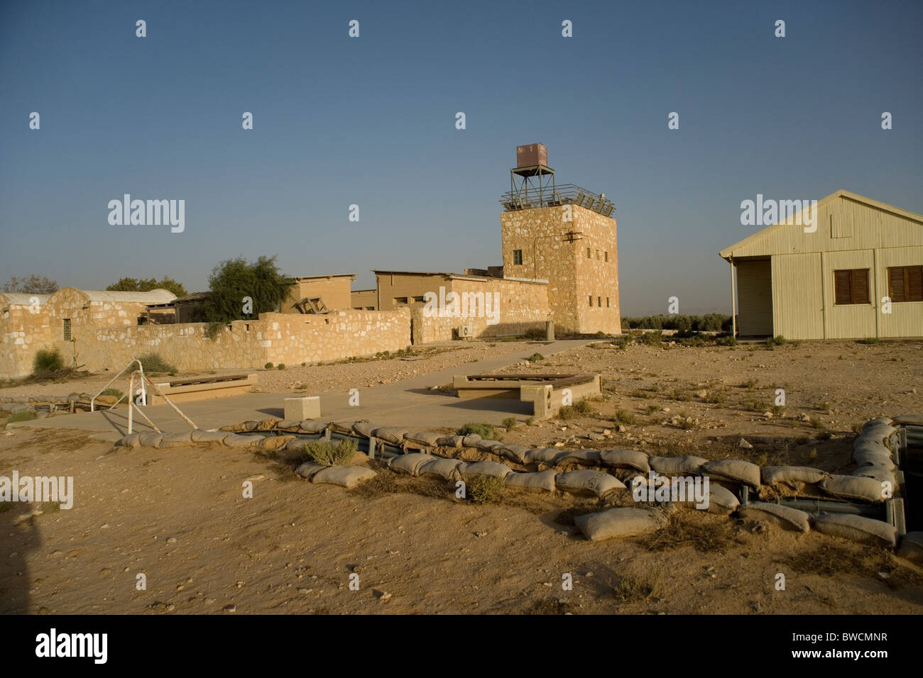Slit trench system at The Kibbutz Revivim founded in1943 south of ...