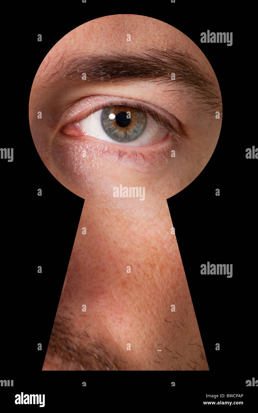 Looking Through A Keyhole High Resolution Stock Photography and Images ...