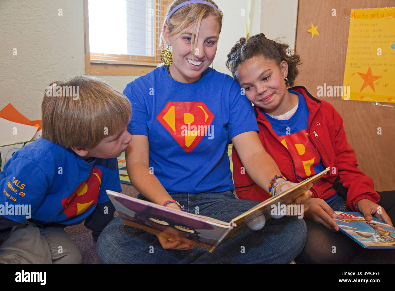 After school reading book hi-res stock photography and images - Alamy