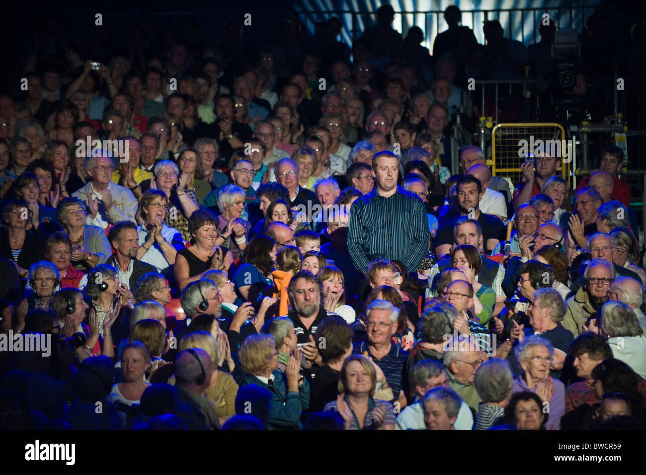 Tudur Hallam Chaired Bard chosen from audience during a ceremony at ...