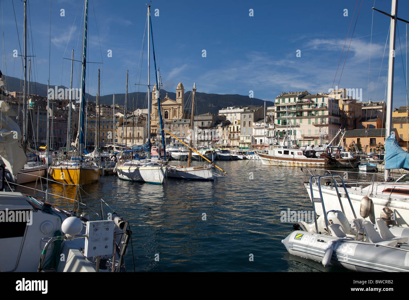 The Vieux Port at Bastia Corsica Stock Photo - Alamy