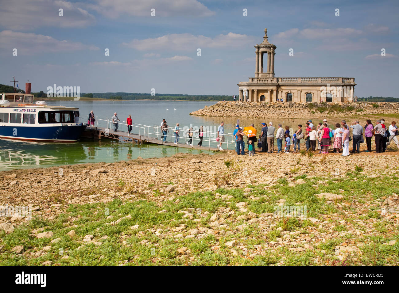 Views across Rutland Water, near Oakham, Rutland, England and Normanton ...