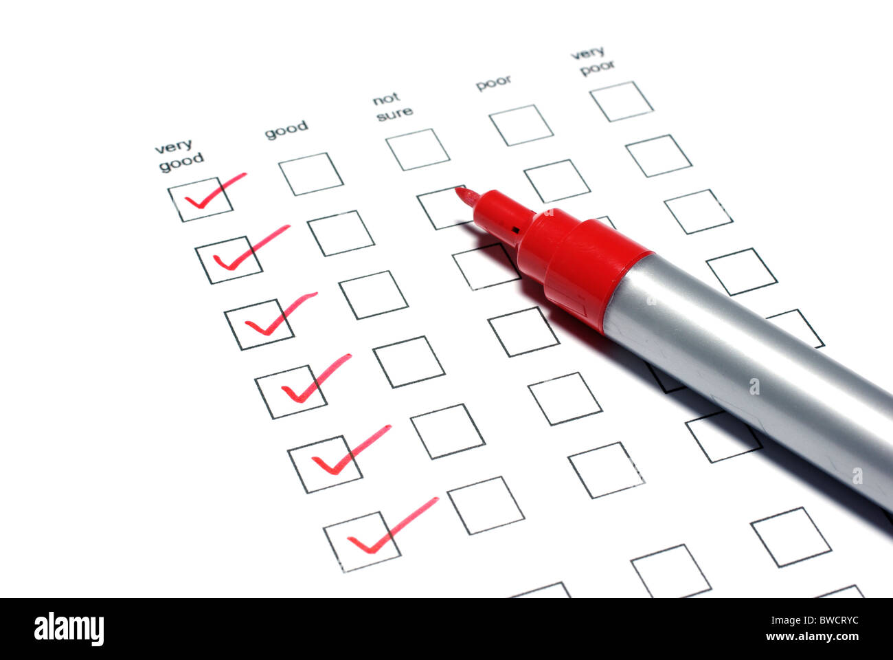 Client list Cut Out Stock Images & Pictures - Alamy