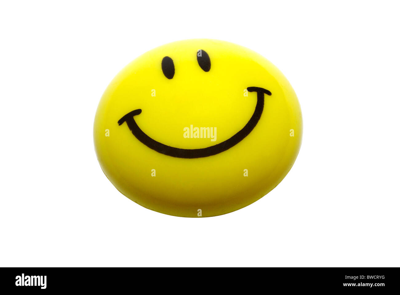 Yellow smiling magnet isolated on white background Stock Photo - Alamy