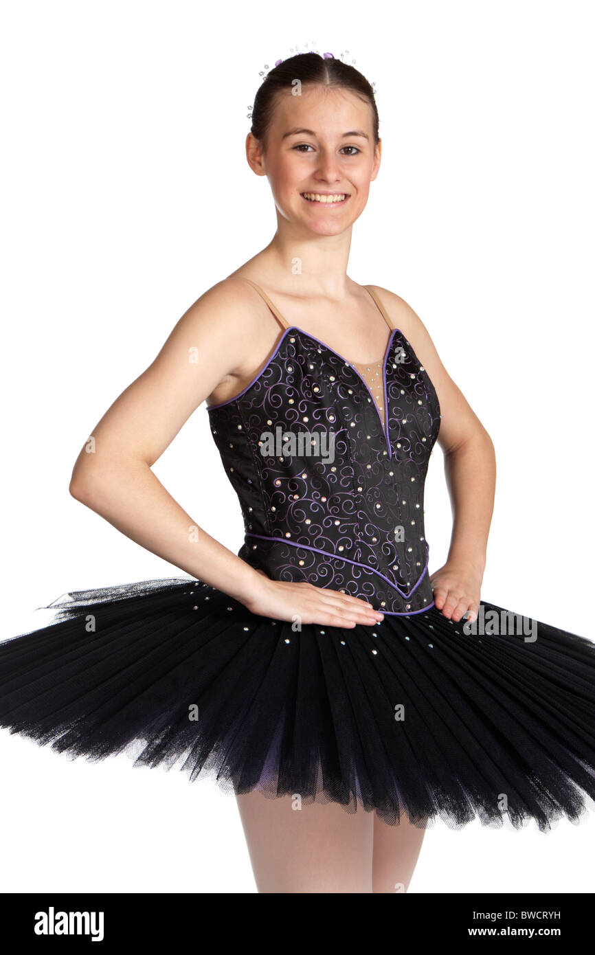 Studio shot of beautiful young ballet dancer in tutu Stock Photo - Alamy