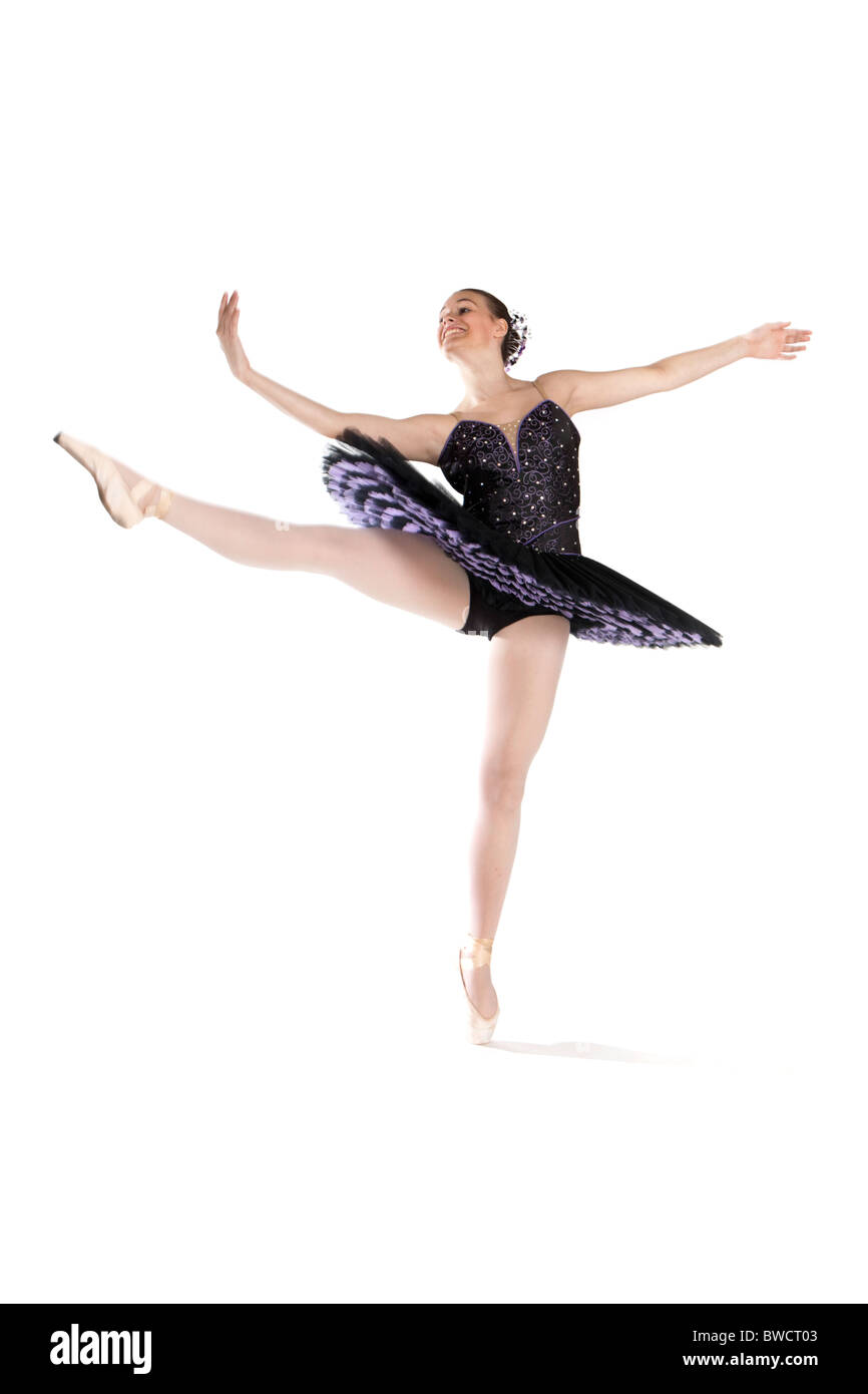 Studio shot of beautiful young ballet dancer in tutu Stock Photo - Alamy