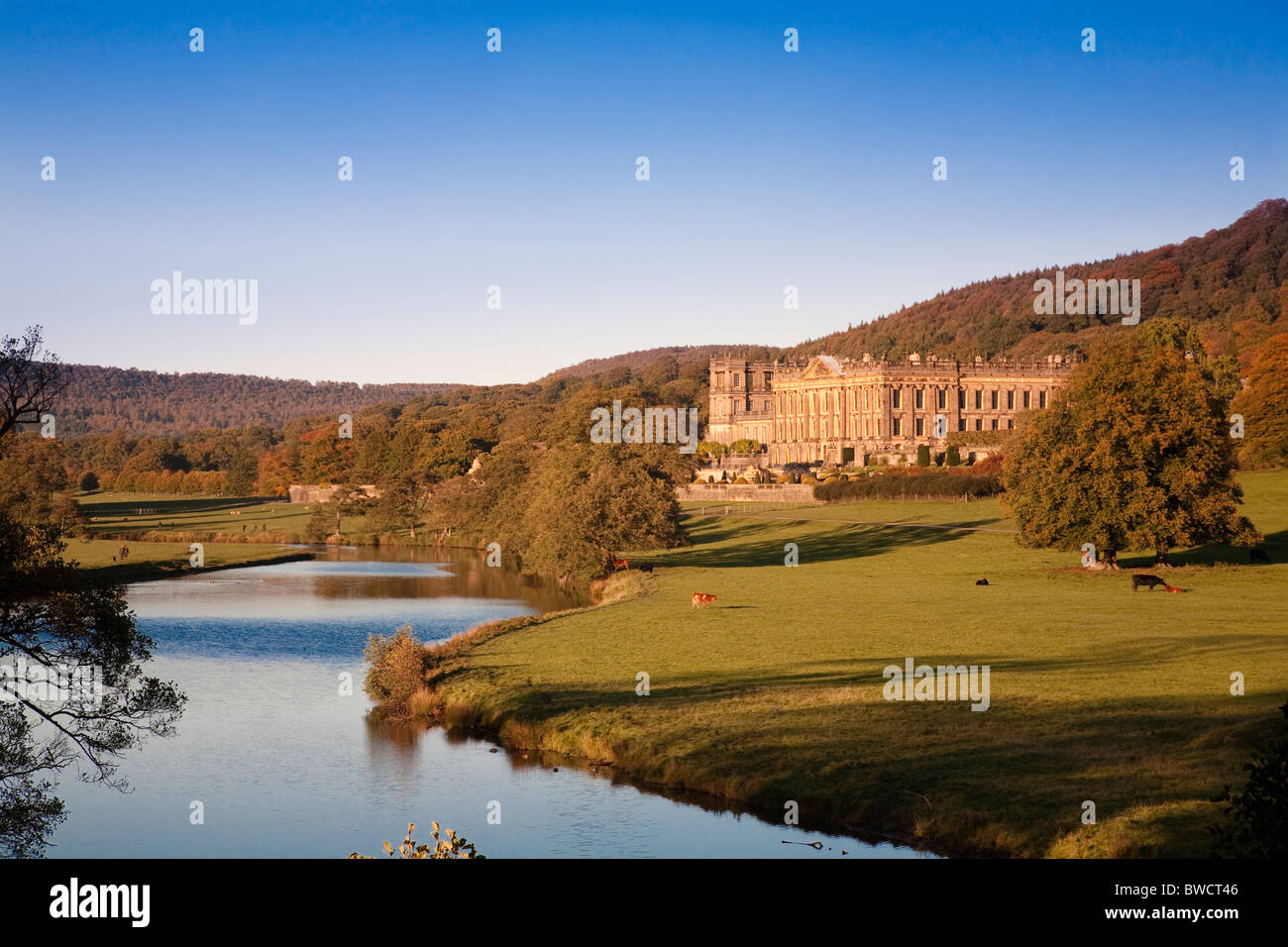 Uk united kingdom england derbyshire chatsworth house duke of duke hi ...