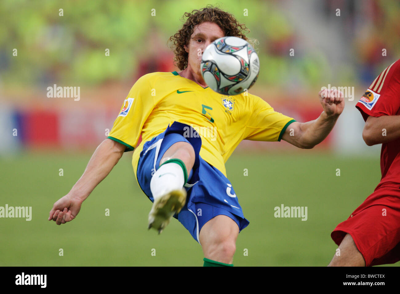 Renan of Brazil sets to clear the ball during a FIFA U-20 World Cup ...
