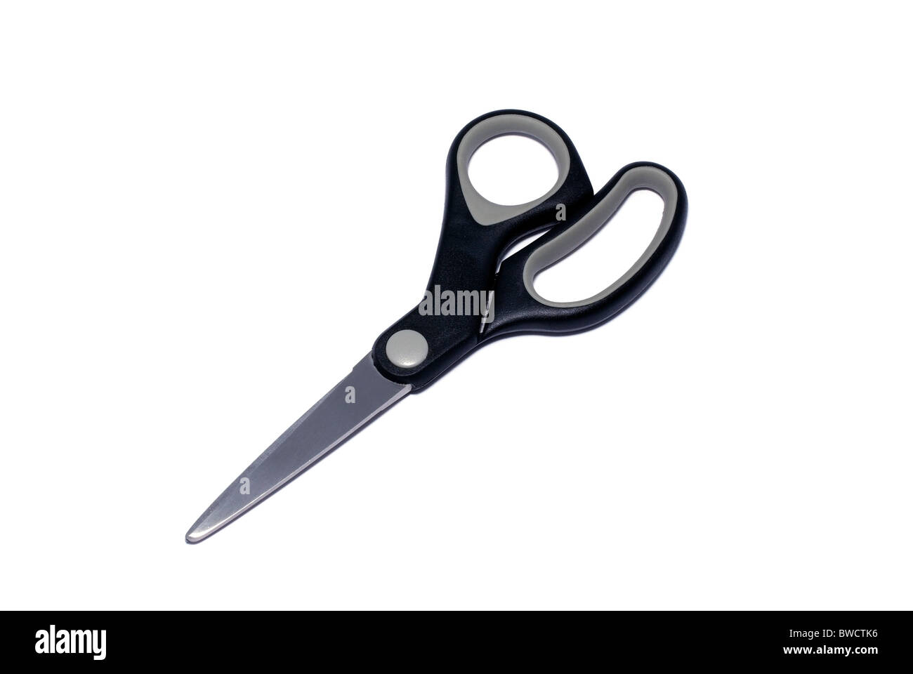 Closed scissors isolated on white background Stock Photo - Alamy