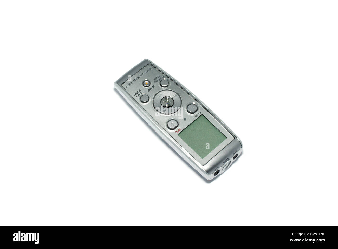 Digital voice recorder isolated on white background Stock Photo - Alamy