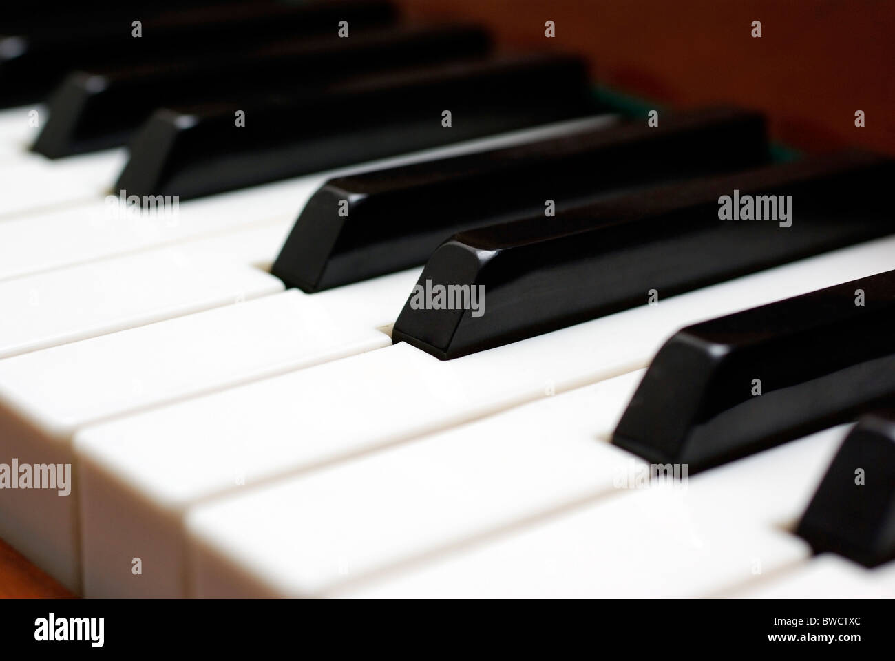 Piano keys close up photo. Selective focus Stock Photo - Alamy
