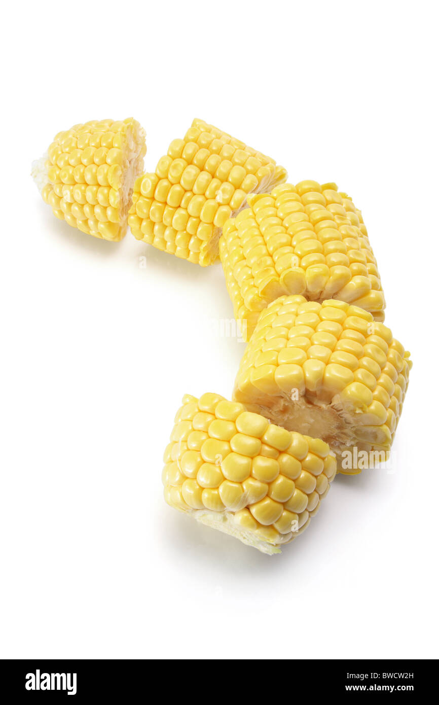 Slices of Corn Cob Stock Photo - Alamy