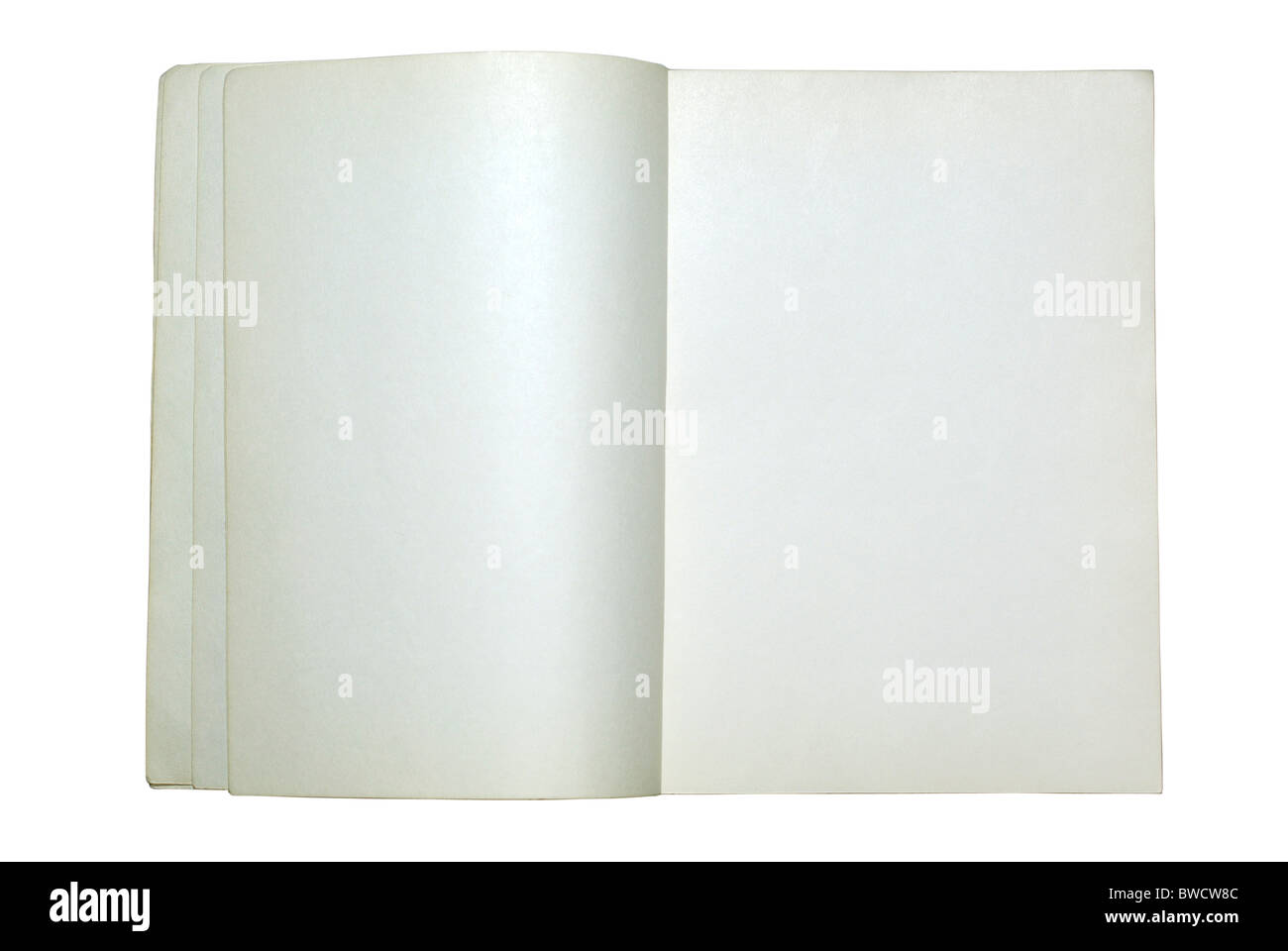Open book blank empty pages paper for education, document, literature ...