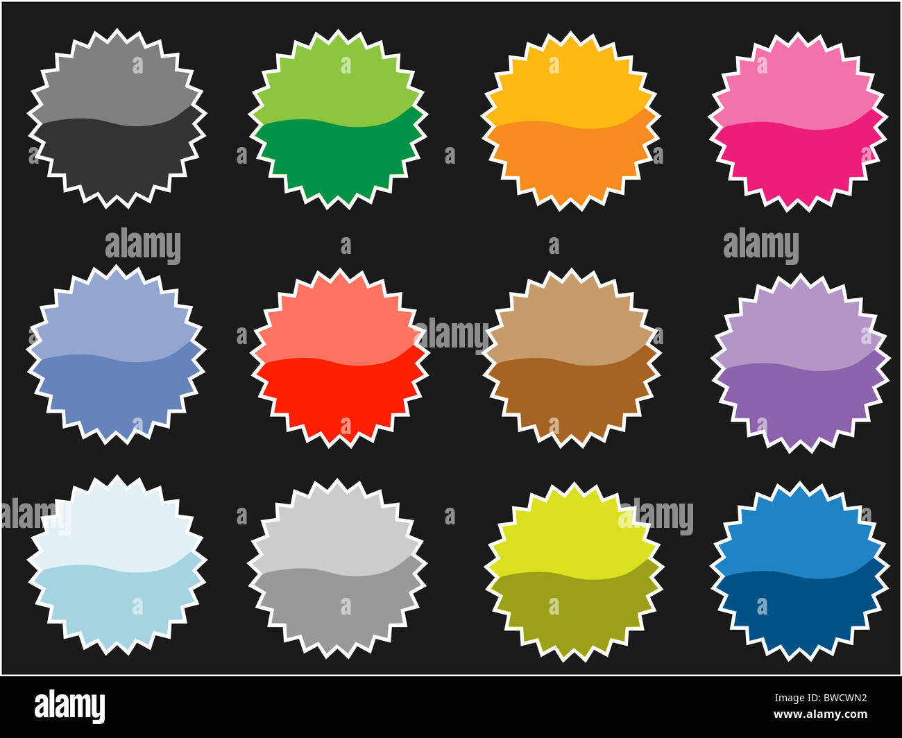 Set of empty vector tags for price or another design Stock Photo - Alamy