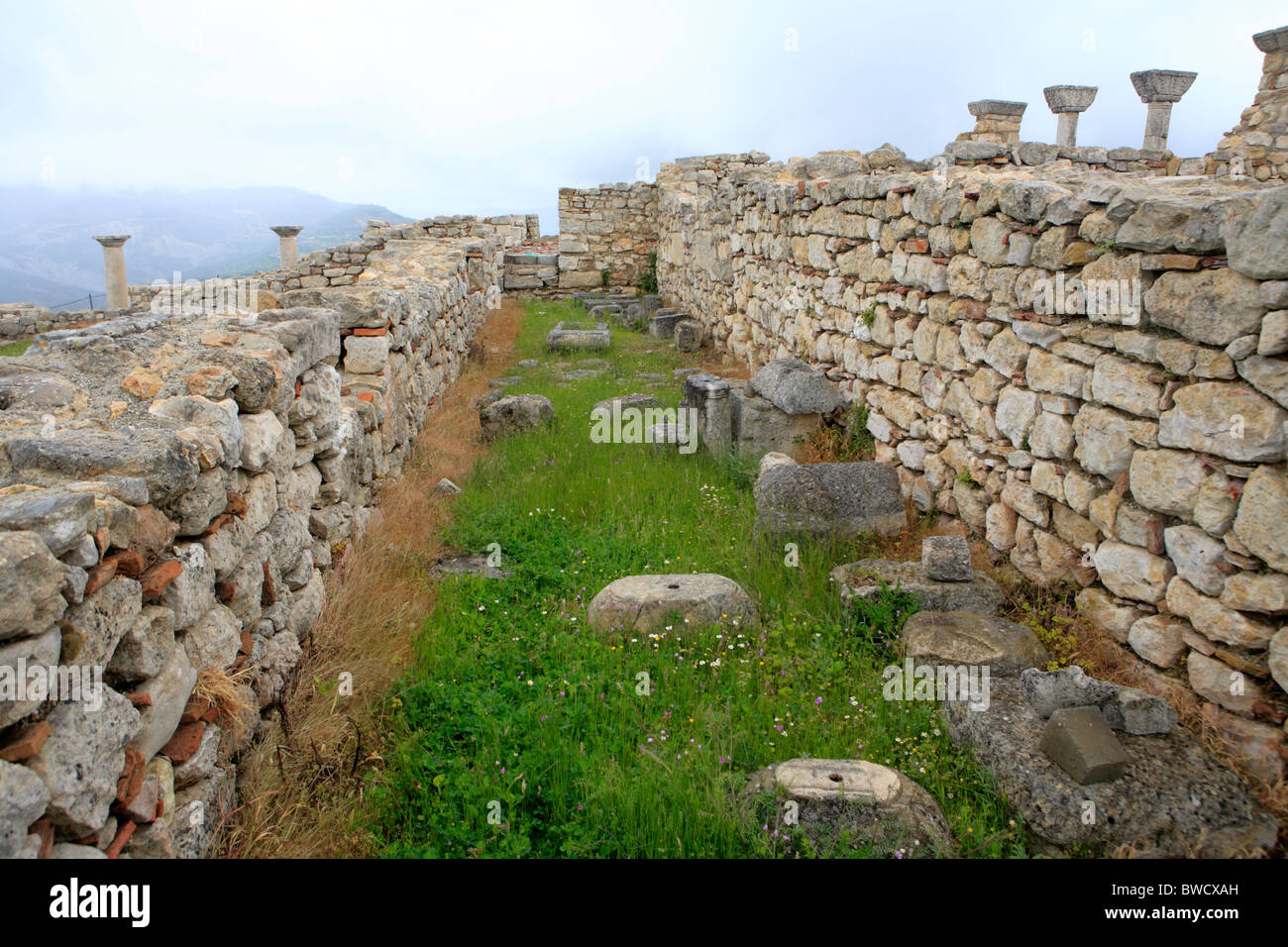 Citadel of ancient Byllis (6 century), Byllis, district Ballsh, Albania ...