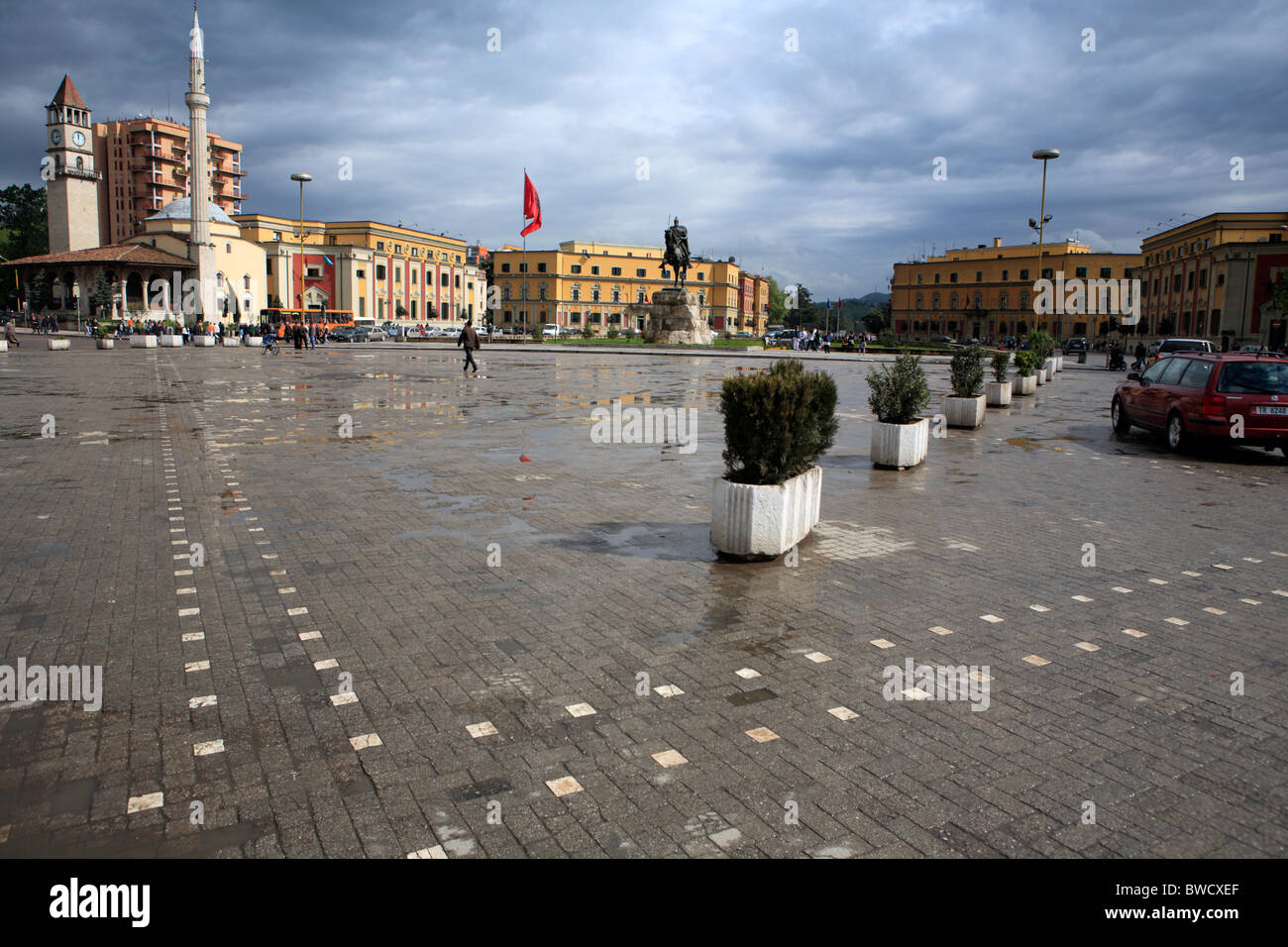 Skanderbeg square, Tirana (Tirane), Albania Stock Photo - Alamy