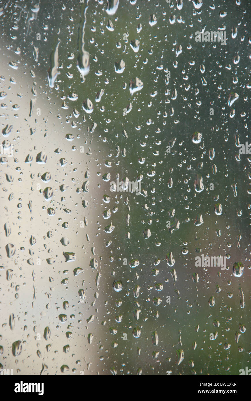 rain drops on a window Stock Photo - Alamy