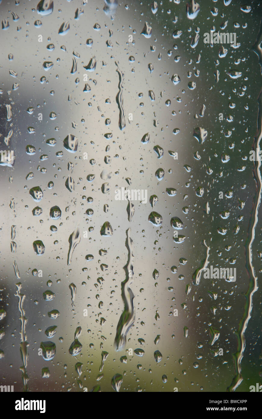rain drops on a window Stock Photo - Alamy